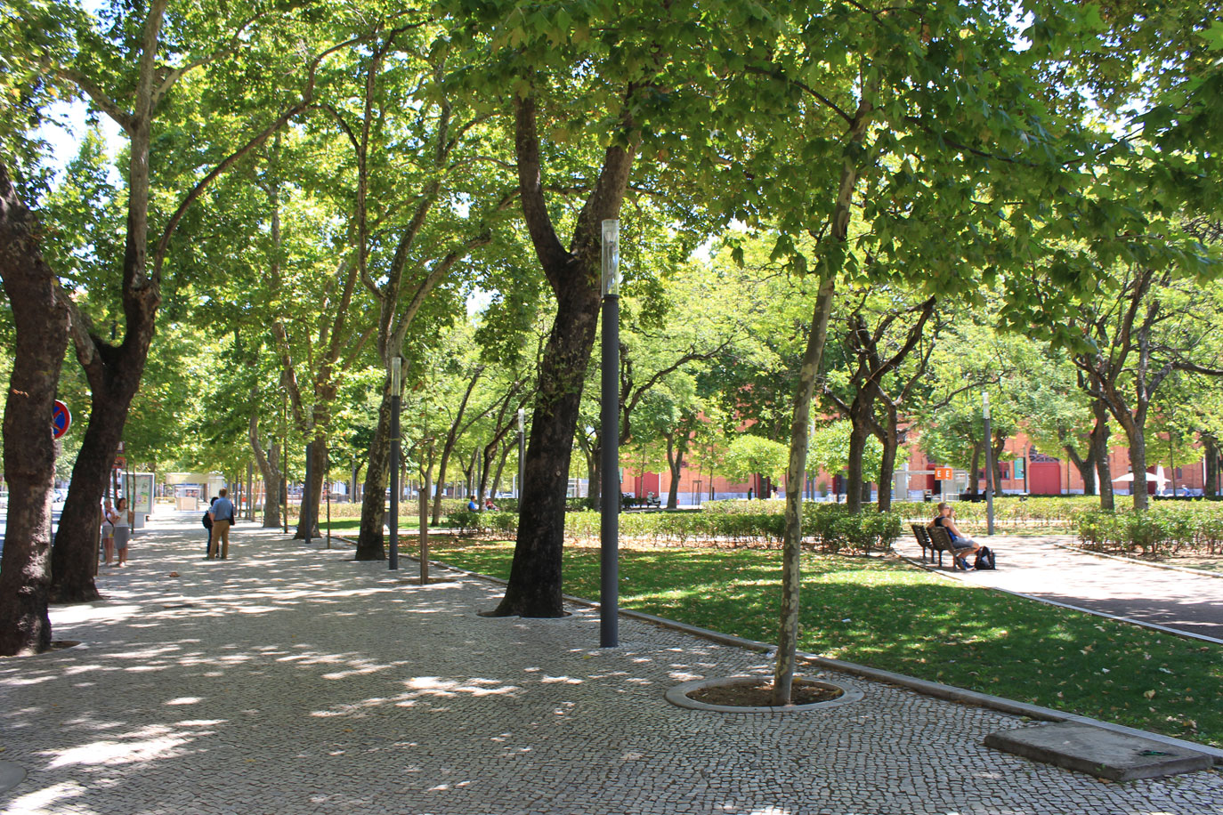 Garden of Campo Pequeno in Lisbon • Portugal