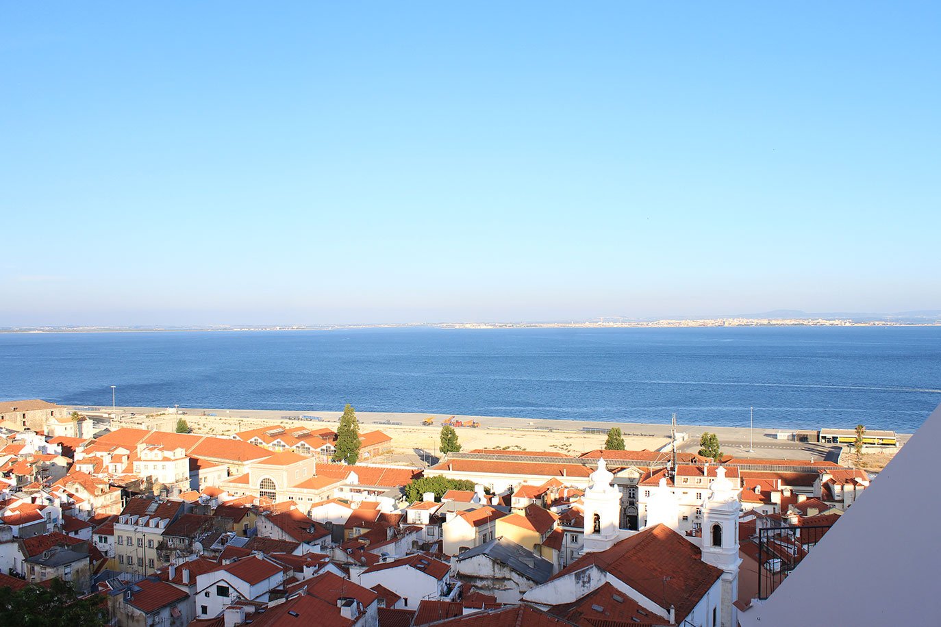 Viewpoint of Santa Luzia in Lisbon • Portugal